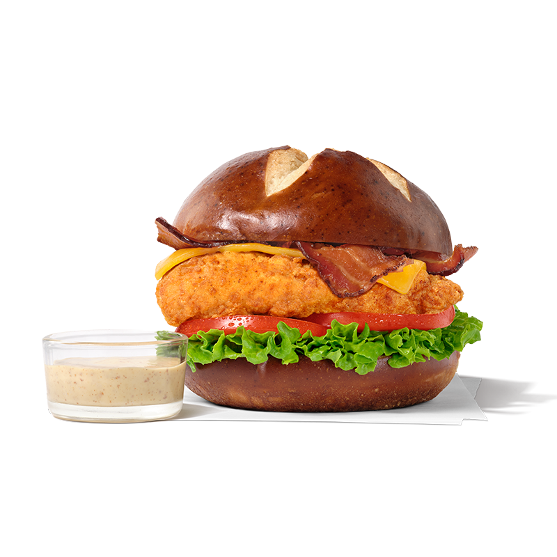 Pretzel Cheddar Club Sandwich w/ Chick-fil-A® Filet | Chick-fil-A Canada